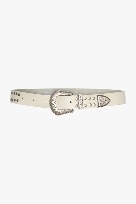 witte leren dames riem leo white studs | Tout Pour Toi | Gratis ...
